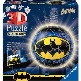 Ravensburger Puzzleball Nachtlicht Batman, 72 Puzzleteile, mit Leuchtsockel inkl. LEDs; FSC® - schützt Wald - weltweit, bunt
