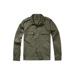 Brandit Button Up Shirt male Green size XL