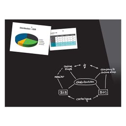 BE!BOARD Magnettafel, BE!BOARD B1401 Glas 120x90 cm Magnetboard Tafel Memoboard Whiteboard