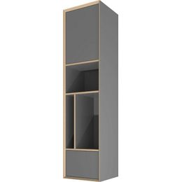 Müllermöbel Müller SMALL LIVING Mehrzweckschrank VERTICO VERTICAL ONE Hochschrank zur Serie Vertiko, zum Bau einer kombinierten Wohnwand, grau