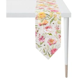 Apelt Tischband 7701 SUMMERTIME, Sommerdeko, Sommer (1-tlg), Digitaldruck, beige|bunt|rosa