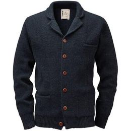 Maglificio GRP Herren-Strickjacke L Dunkelblau