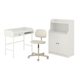 IKEA HAUGA/BLECKBERGET Schreibtisch+Aufbewahrungskombi