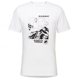 Mammut - Mammut Core T-Shirt Tiles - T-Shirt Gr S weiß/grau