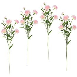 Kunstblume Nelke, I.GE.A., Höhe 71 cm, 4er Set künstliche Blumen, Stielblume, rosa