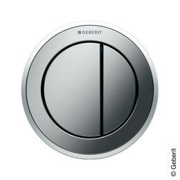 Geberit Typ 10 Fernbet&auml;tigung f&uuml;r 2-Mengen-Sp&uuml;lung chrom/chrom seidenglanz 116055KH1