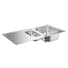 Grohe K200 K&uuml;chensp&uuml;le, drehbar B: 97 T: 50 cm, mit Restebecken und Abtropffl&auml;che 31564SD1