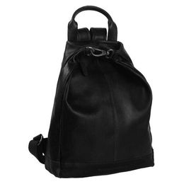 The Chesterfield Brand Wax Pull Up City Rucksack Leder 40 cm schwarz