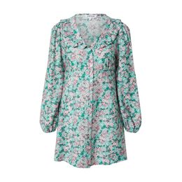 EDITED Blusenkleid 'Lili' Damen Größe 32 grün / jade / grasgrün / helllila Winterkleid