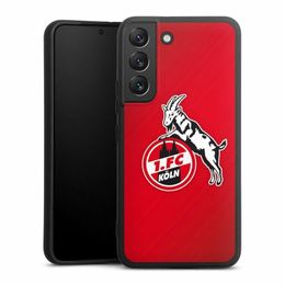 DeinDesign Handyhülle 1. FC Köln Offizielles Lizenzprodukt EffZeh 1. FC Köln rot, Samsung Galaxy S22 Silikon Hülle Premium Case Handy Schutzhülle