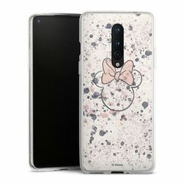DeinDesign Handyhülle Wasserfarbe Minnie Mouse Disney Minnie Mouse Splash, OnePlus 8 Silikon Hülle Bumper Case Handy Schutzhülle Smartphone Cover