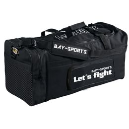 BAY-Sports Sporttasche Let´s Fight Trainingstasche Sport groß 80cm Kampfsport Kickboxen MMA (Nylon wasserabweisend
