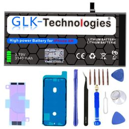 GLK-Technologies High Power Ersatzakku für Apple iPhone XR mit Öffnungswerkzeug Smartphone-Akku 3140 mAh (3