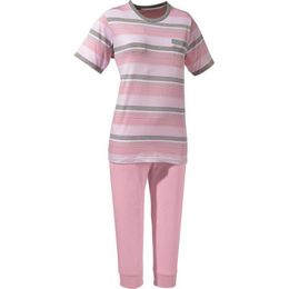 REDBEST Pyjama Damen-Schlafanzug Single-Jersey Streifen