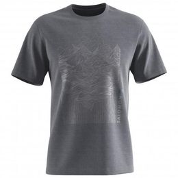 Salomon - Outlife Mountain Heather - T-Shirt Gr M grau/schwarz