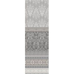 Plaid Plaid, Fleuresse, Mako Satin, in Gr. 180x270 cm, Plaid, grau|weiß