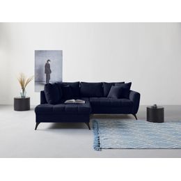 Inosign Ecksofa Lörby, Belastbarkeit bis 140kg pro Sitzplatz, auch mit Aqua clean-Bezug, blau