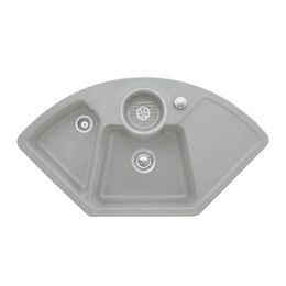 Villeroy & Boch Villeroy & Boch Solo Eck Küchenspüle mit Restebecken und Abtropffläche, 670802KDHL12,