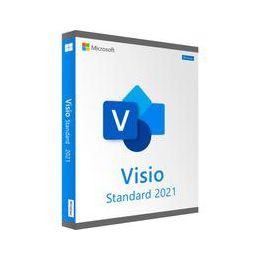 Microsoft Visio Professional 2021, Office-Software Englisch, Keycard Art: Vollversion Sprache: Englisch Betriebssystem: Windows 10 Anzahl: 1 Benutzer
