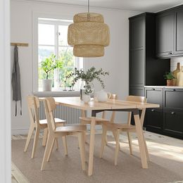 IKEA YPPERLIG / LISABO Tisch und 4 Stühle