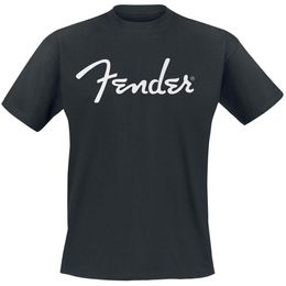 Fender Classic Logo T-Shirt schwarz in L