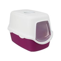 Trixie Katzentoilette Vico, mit Haube 40 × 40 × 56 cm lila/weiß