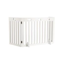 Trixie Barrier MDF 3-parts 82-124 × 61 cm white