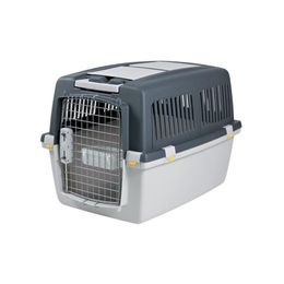 Trixie Gulliver 4 transport box S-M: 52 × 51 × 72 cm light grey/dark grey