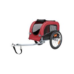 Trixie Bicycle trailer S: 53 × 60 × 60/117 cm black/red