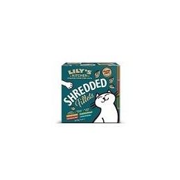 Lilys Kitchen Cat Shredded Fillets Tins 4 x Multipack (8 x 70g) Katzenfutter