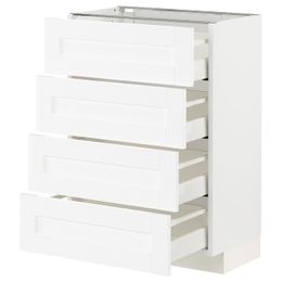 IKEA METOD / MAXIMERA Unterschr., 4 Fronten/4 Schubladen