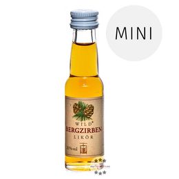 Fein-Brennerei Prinz Prinz Wild-Bergzirben Likör Miniatur / 20 % Vol. / 0,02 Liter-Flasche