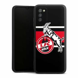 DeinDesign Handyhülle 1. FC Köln Offizielles Lizenzprodukt Colour Stripes 1.FC, Samsung Galaxy A03s Silikon Hülle Premium Case Handy Schutzhülle