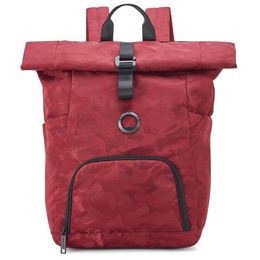 Delsey Paris Citypak Rucksack 45 cm Laptopfach rouge camouflage