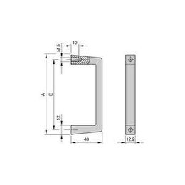 nVent Schroff Frontgriff aluminium - 10501-116