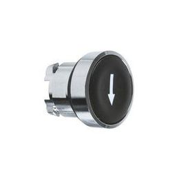 Schneider Electric Frontelement f&uuml;r Drucktaster Tastend Flache Taste Schwarz IP66 / IP67 / IP69 / IP69K XB4 Series Push Button - ZB4BA335