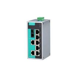 Moxa Ethernet-Switch, RJ45-Anschl&uuml;sse 7, Glasfaseranschl&uuml;sse 1SC, 100Mbps, Unmanaged - EDS-208A-M-SC