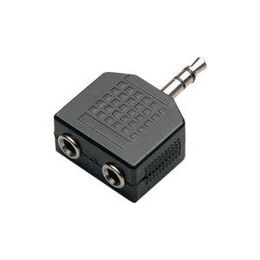 goobay Audioadapter, Gerade, 3,5-mm-Stecker - 2x 3,5 mm Buchse - 11104 A 082