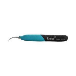 Weller Erem ESD-sichere Pinzette mit gebogenen Spitzen Pr&auml;zisionspinzette / ESD W&auml;rmeisolierter Weichschaum Gebogen / Stark 120mm - E7SA