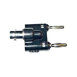 Mueller Electric Co Adapter, BNC-Buchse - 2x Bananenstecker 53mm Schwarz - BU-00260