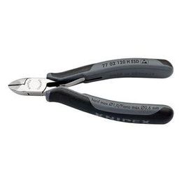 Knipex Elektronikschneider mit Hartmetall-Schneidkanten, Seitenschnitt, 120mm - 77 02 120 H ESD