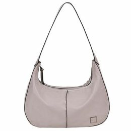 FREDsBRUDER Ginsberg Schultertasche Leder 36 cm light grey