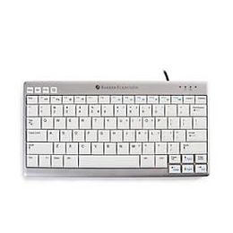 Tastatur bakkerelkhuizen UltraBoard 950 Kompakt, ergonomisch, 2 USB-Ports, alufarben