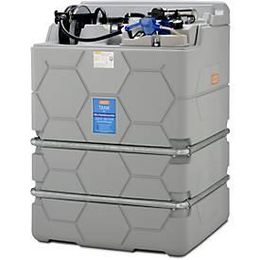 Tankanlage CEMO CUBE Indoor Premium für AdBlue®, 8 m Schlauch, Schlauchaufroller, Zähler K24, B 1200 x T 1150 x H 1800 mm, 1500 l Volumen