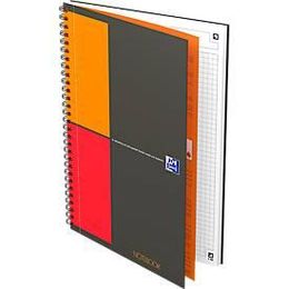 Collegeblock Oxford International Notebook, B5, kariert, 80 g/m², SCRIBZEE® kompatibel, 80 Blatt, 5 Stück