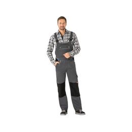 Planam Schutzhose Latzhose Canvas 320 Gr.54 grau/schwarz Planam 65% Polyester / 35% Baum