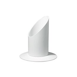 Rayher Kerzenhalter weiß, Metall, 4 cm Ø