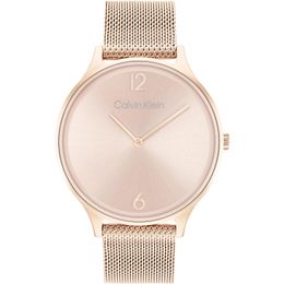 Quarzuhr Calvin Klein "Timeless 2H, 25200002" Armbanduhren rosegold (roségoldfarben) Damen Quarzuhren