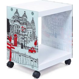 Inter Link Beistelltisch Nachttisch Cube - London-Design