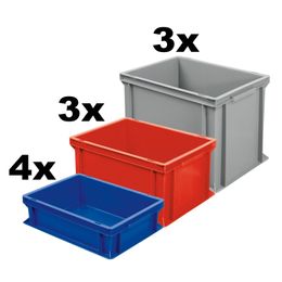 BRB Euro-Stapelbeh&auml;lter / -Stapelboxen 10 St&uuml;ck